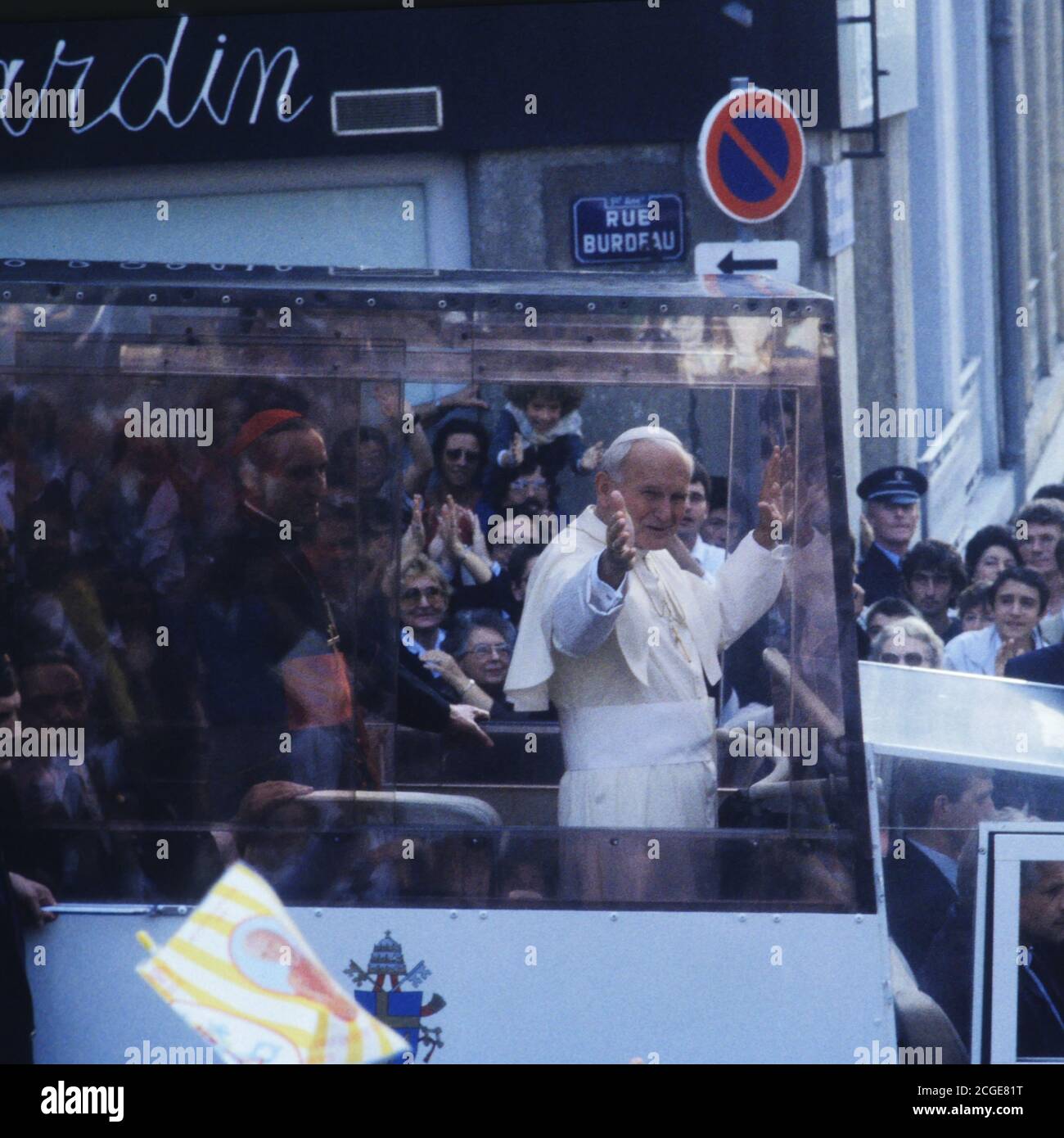 Pope John Paul II pays visit to Lyon, 1986, France Stock Photo - Alamy