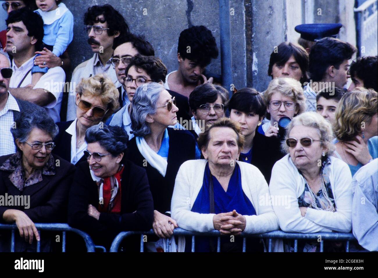 Pope John Paul II pays visit to Lyon, 1986, France Stock Photo - Alamy