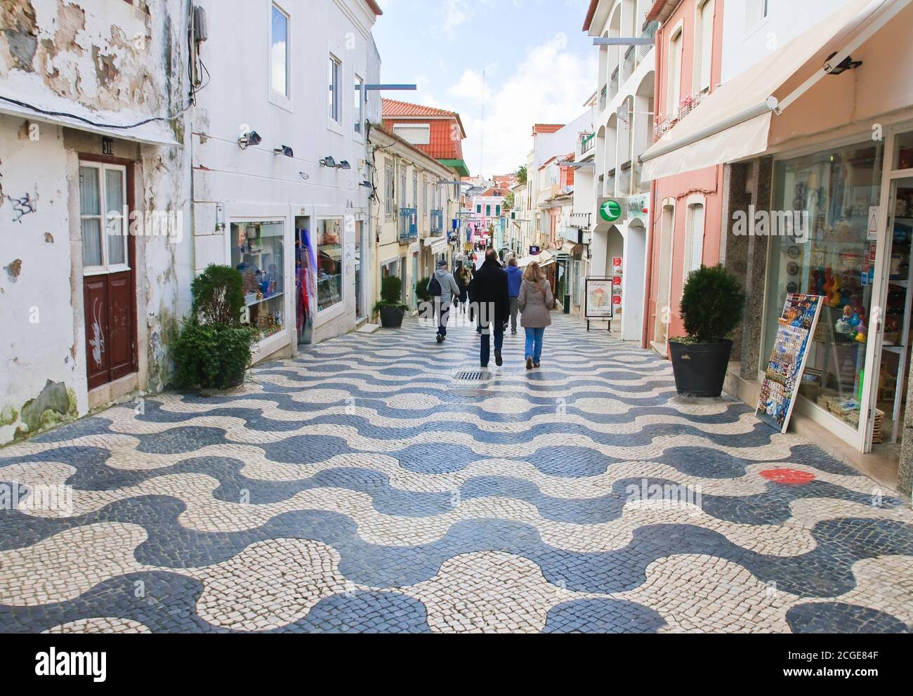 Cascais walking street hi-res stock photography and images - Alamy