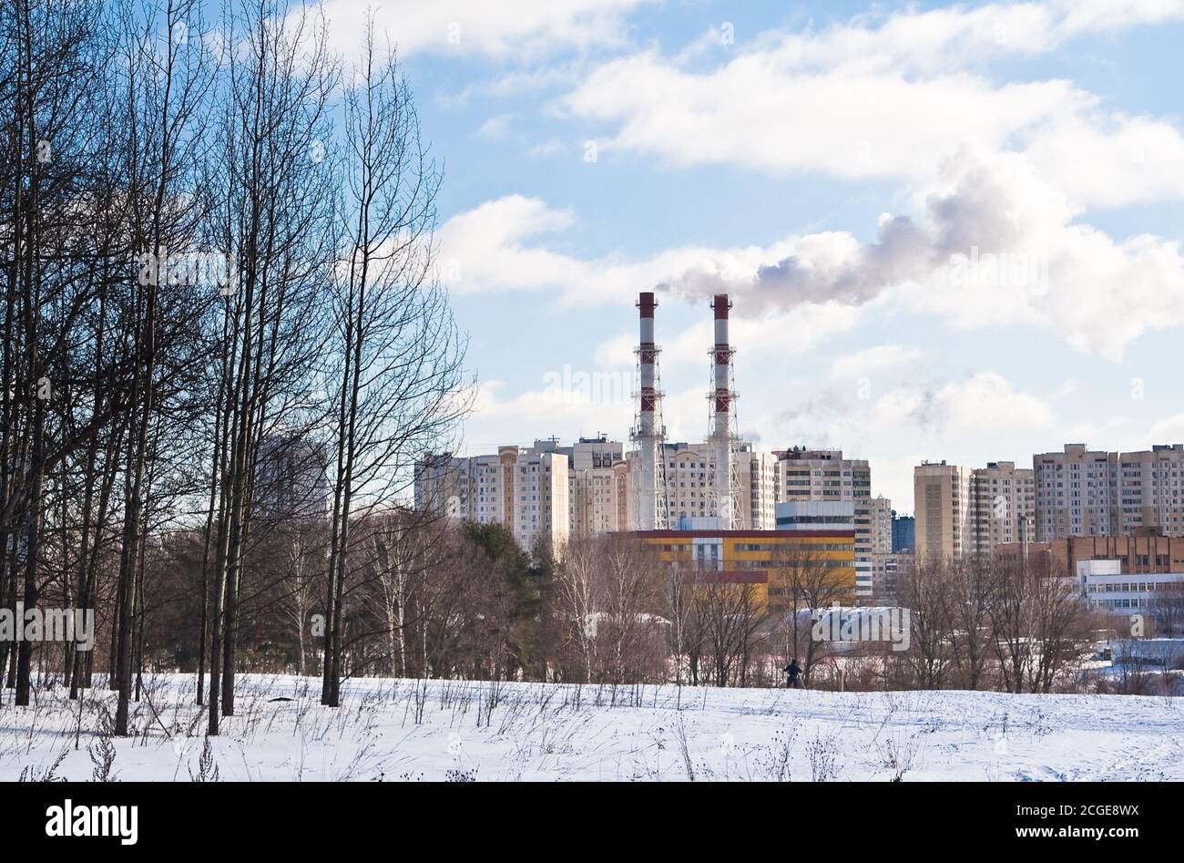 Urban heating station Stock Photo - Alamy