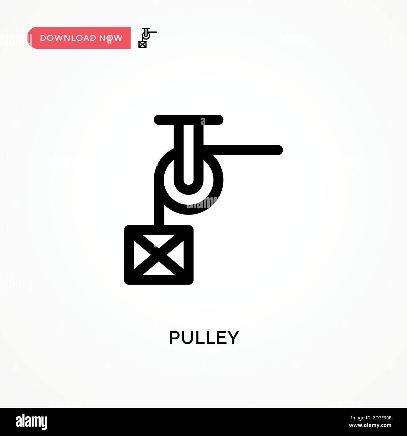 Vintage pulleys Stock Vector Images - Alamy