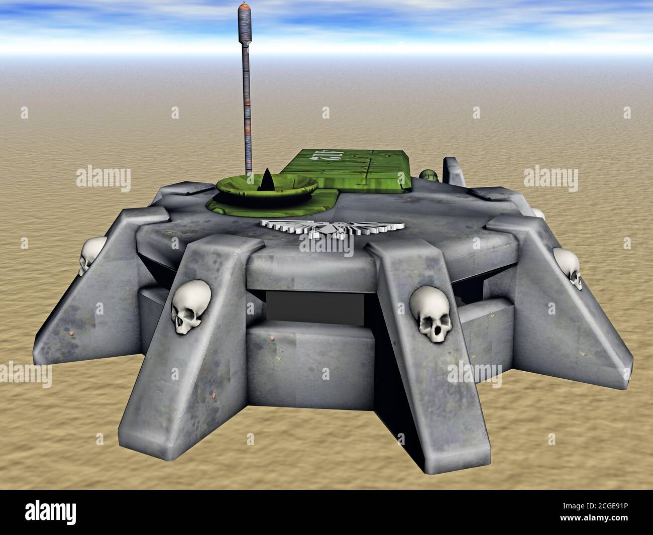 heavy modern bunker Stock Photo - Alamy