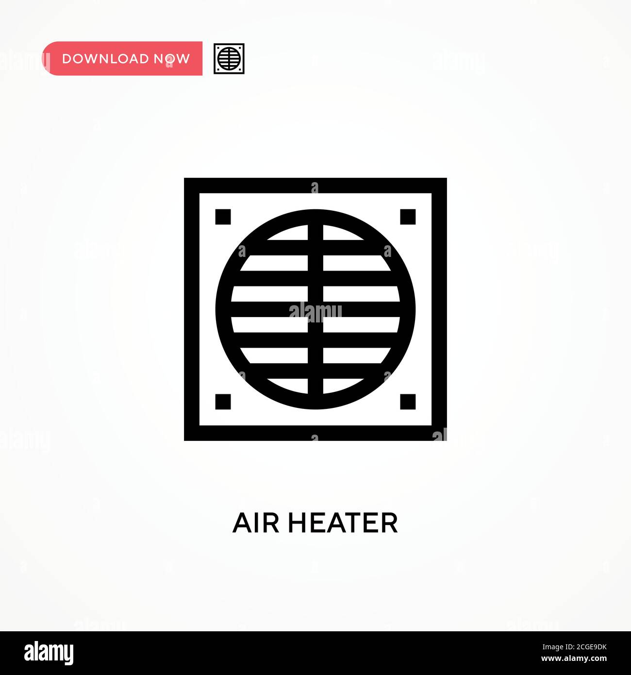 Air heater Simple vector icon. Modern, simple flat vector illustration ...