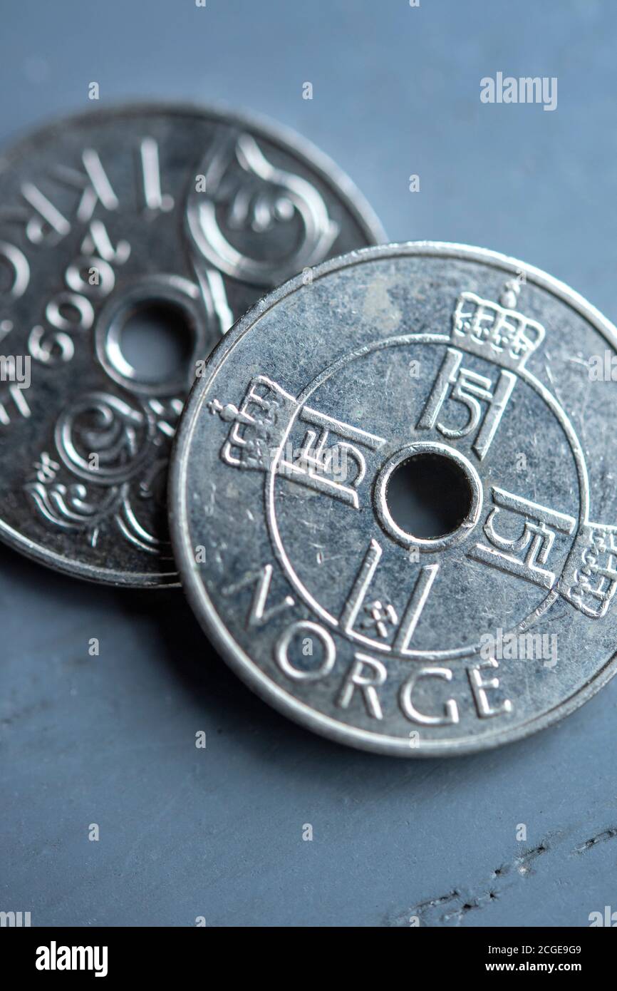 One krone coins hi-res stock photography and images - Alamy