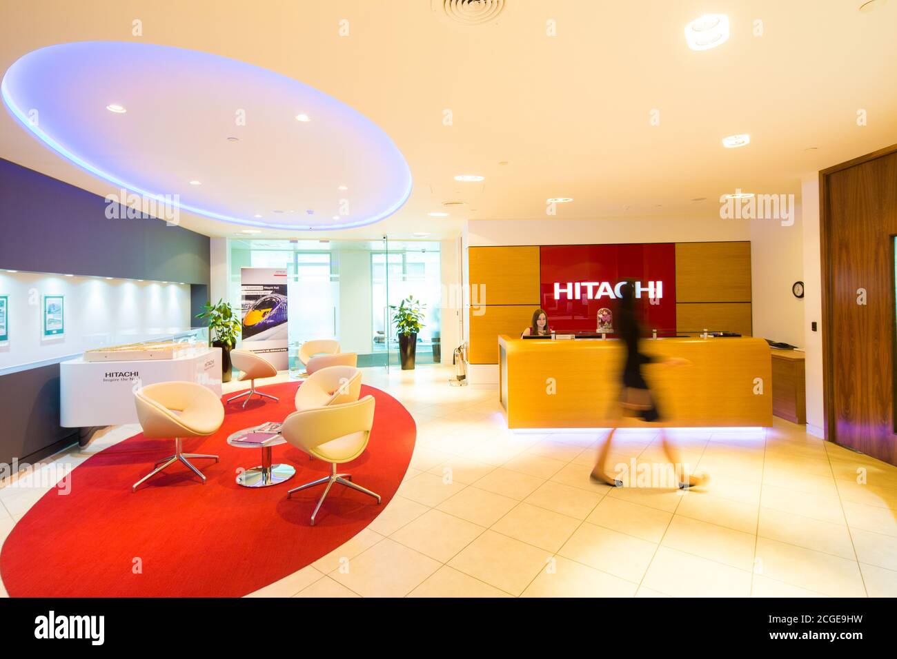Holborn office reception Stock Photo - Alamy