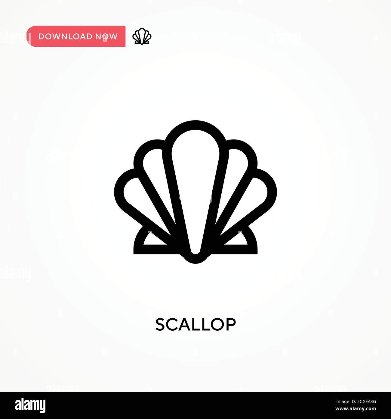 Flat scallop border Stock Vector Images - Alamy