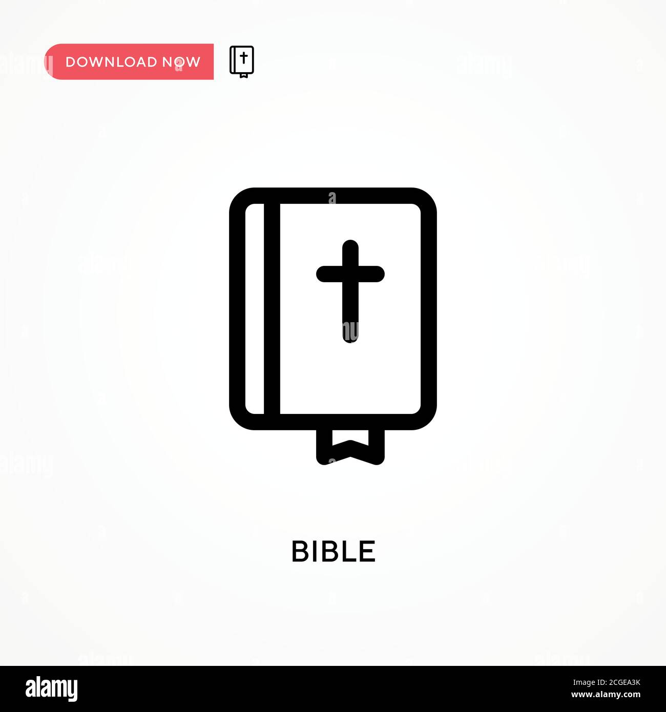 Bible Simple vector icon. Modern, simple flat vector illustration for ...