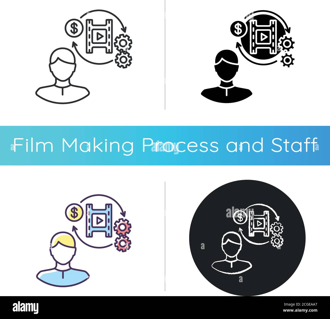 Professional filmmaker Stock Vector Images - Alamy