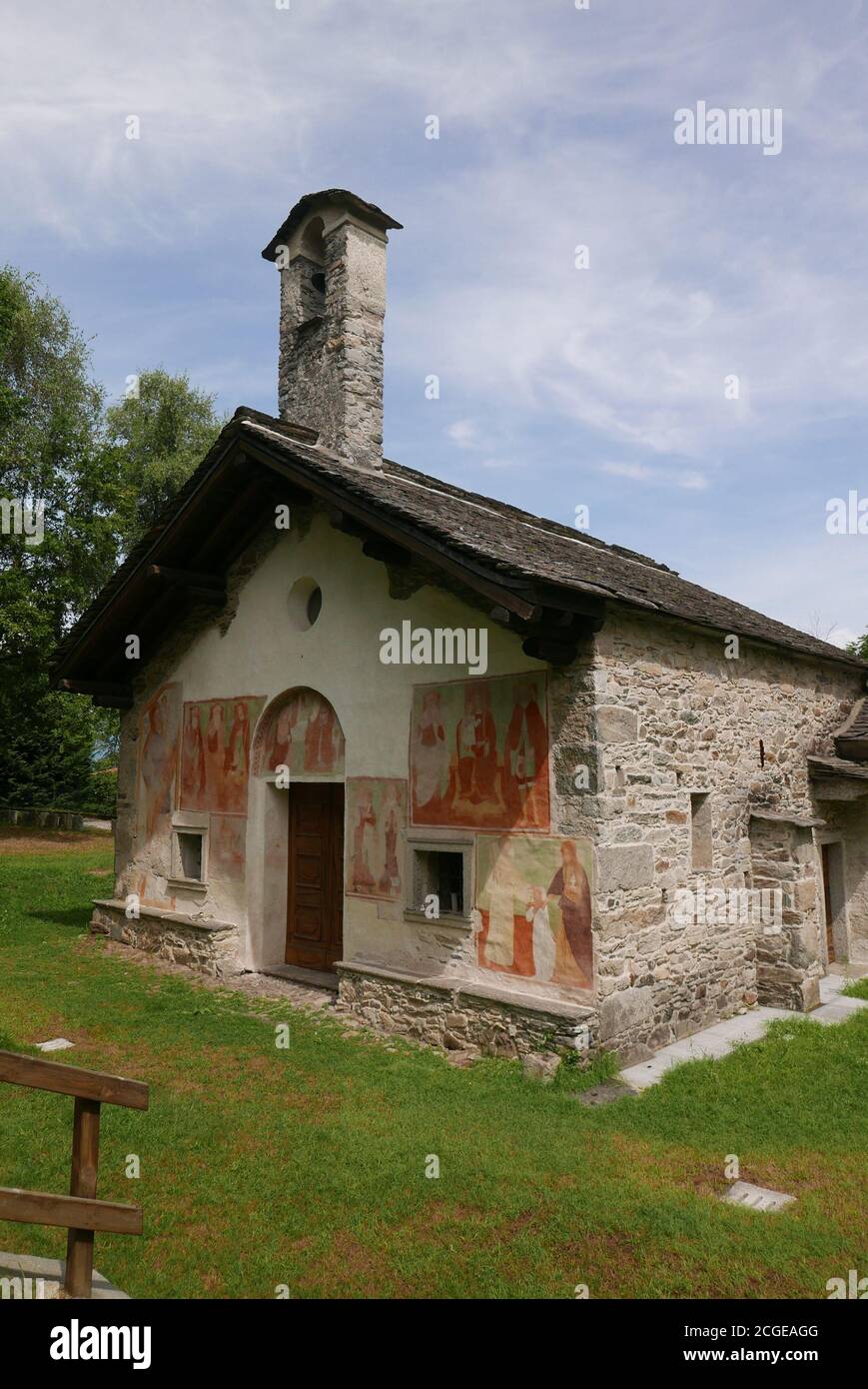 church of Santa Maria di Luzzara in Gozzano, Piedmont, Italy Stock ...