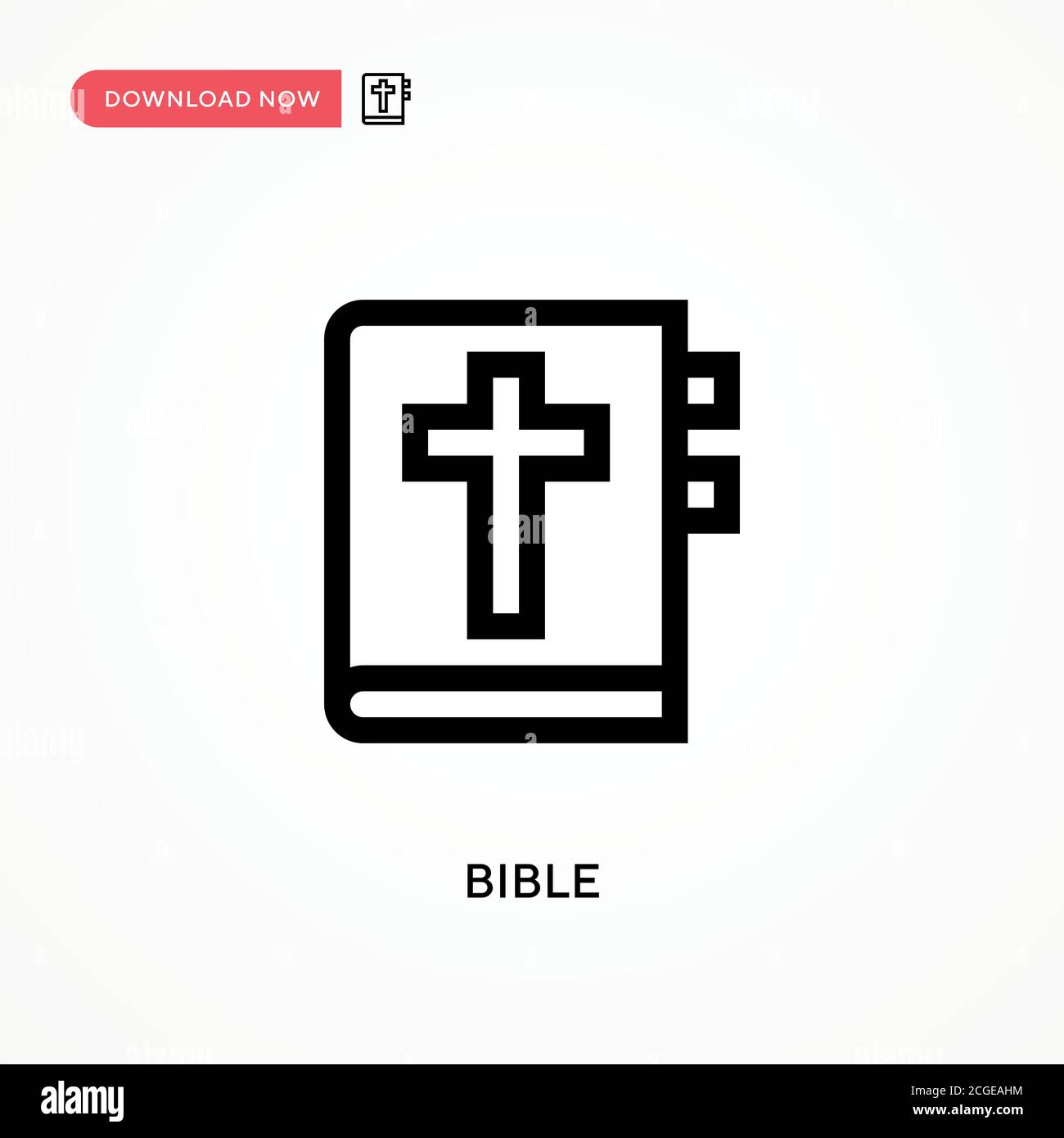 Bible Simple vector icon. Modern, simple flat vector illustration for ...