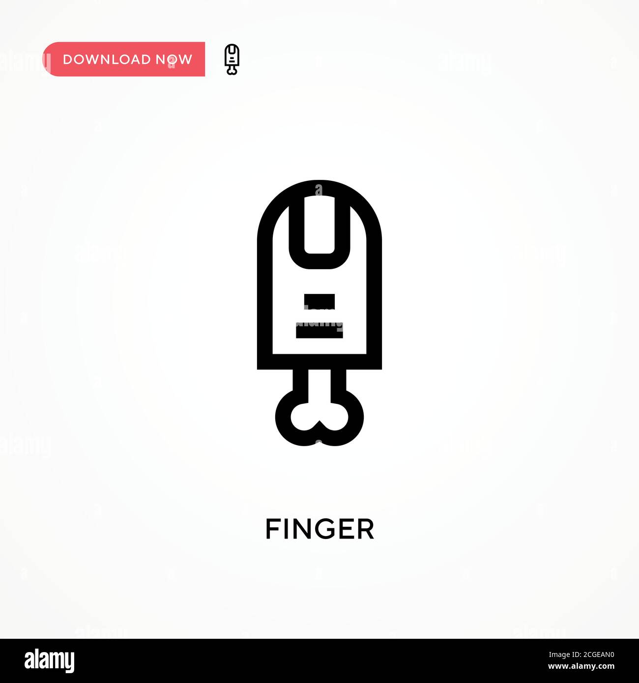 White female hand flat index finger hi-res stock photography and images ...