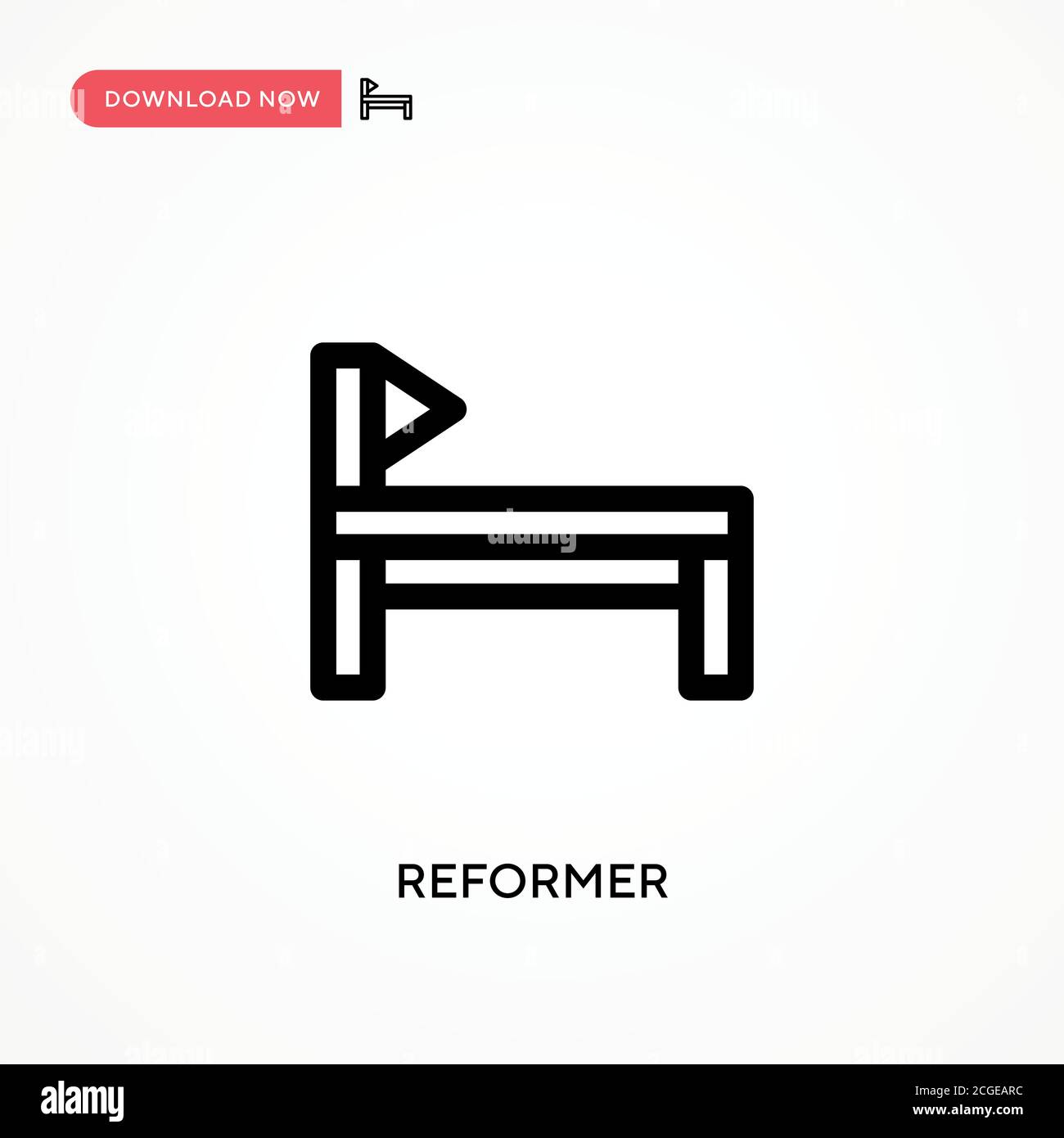 Pilates reformer machine Stock Vector Images - Alamy