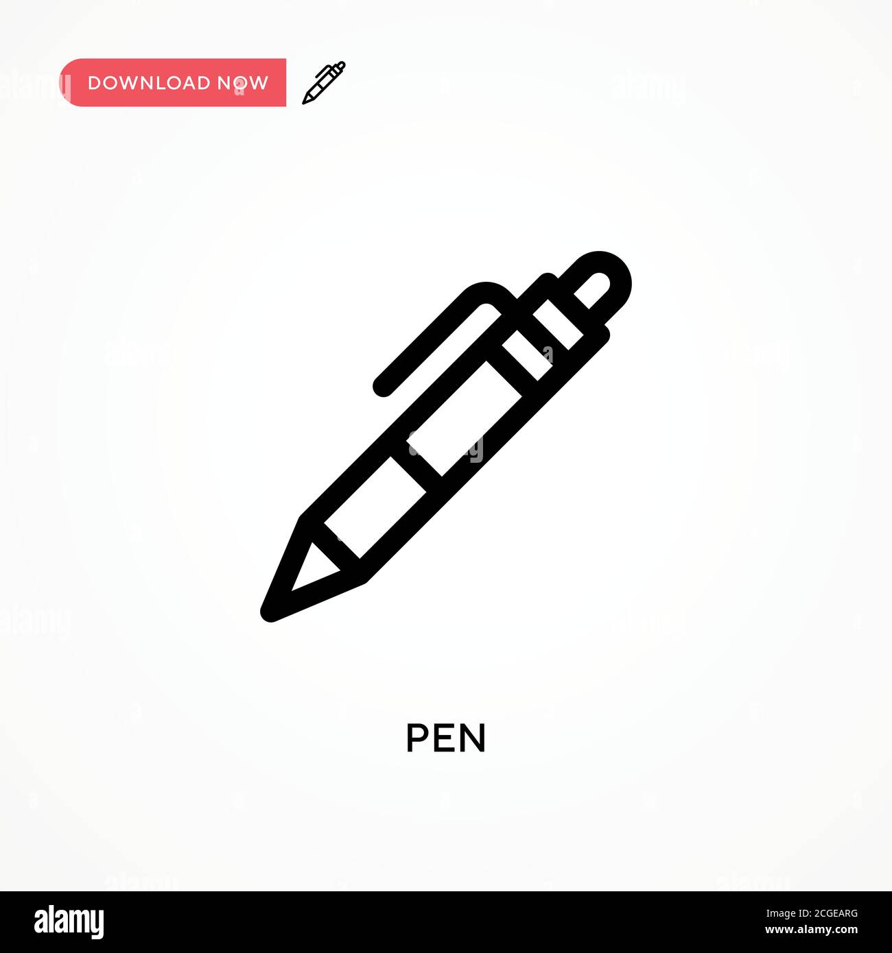 Pen Simple vector icon. Modern, simple flat vector illustration for web ...