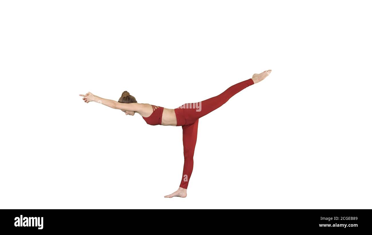 Tuladandasana or Balancing Stick Pose is an advanced yoga posture made ...