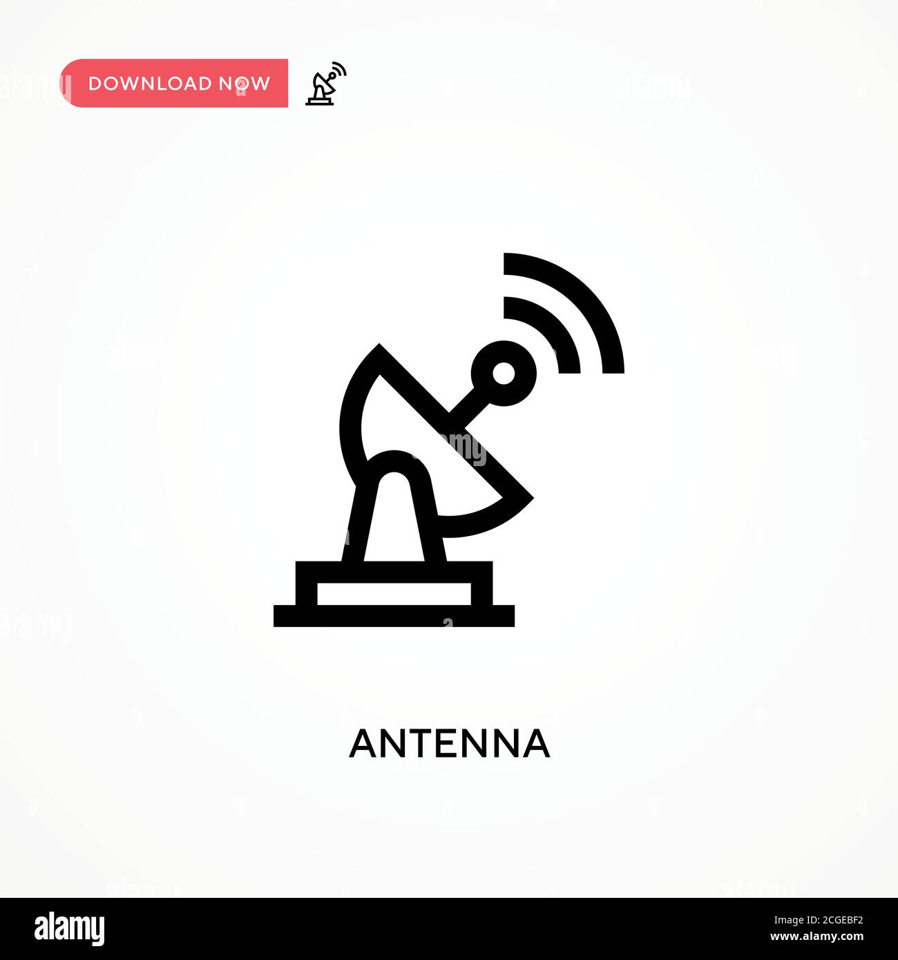 Antenna Simple vector icon. Modern, simple flat vector illustration for ...