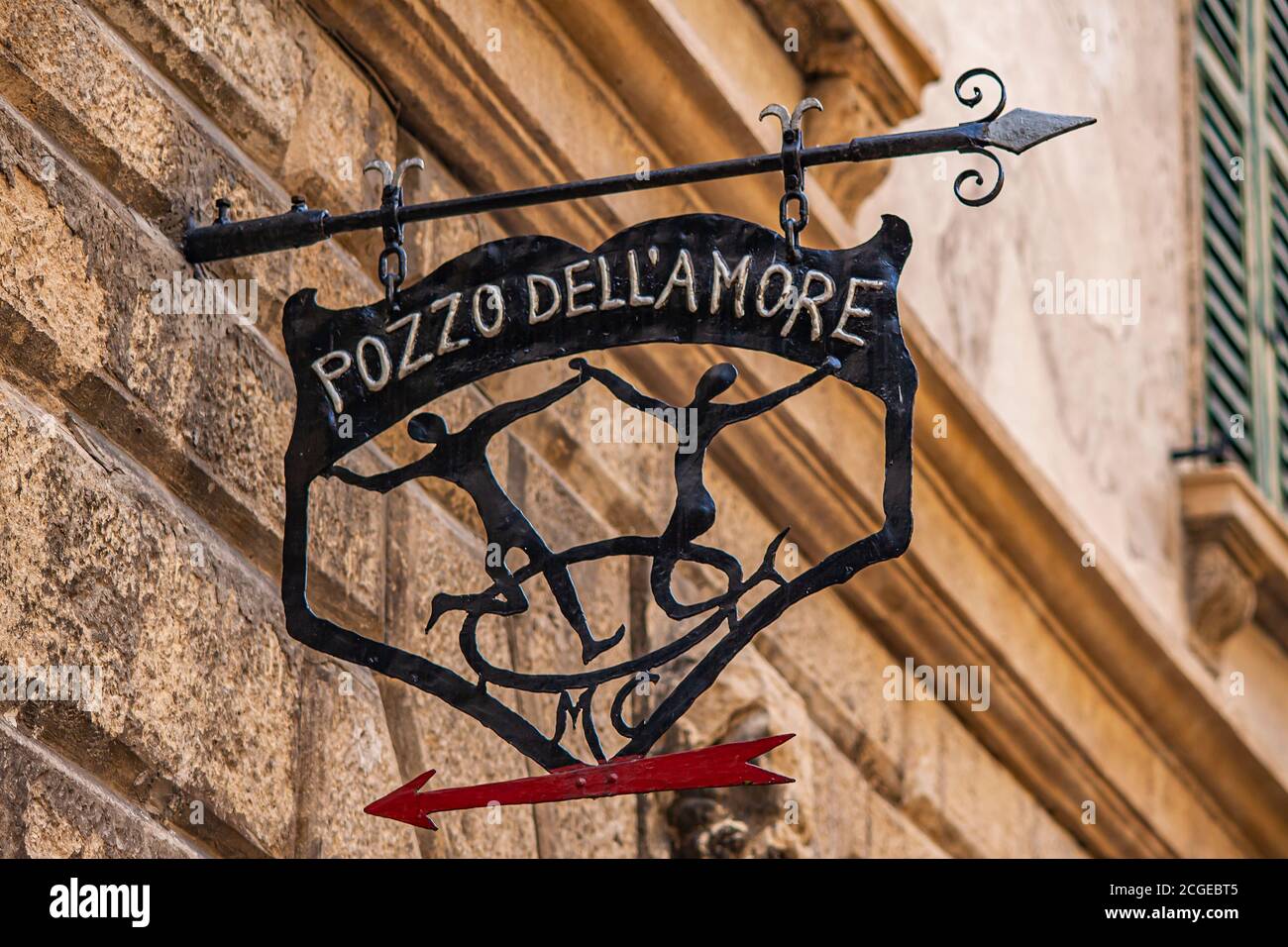 Old sign in Verona 2 Stock Photo - Alamy
