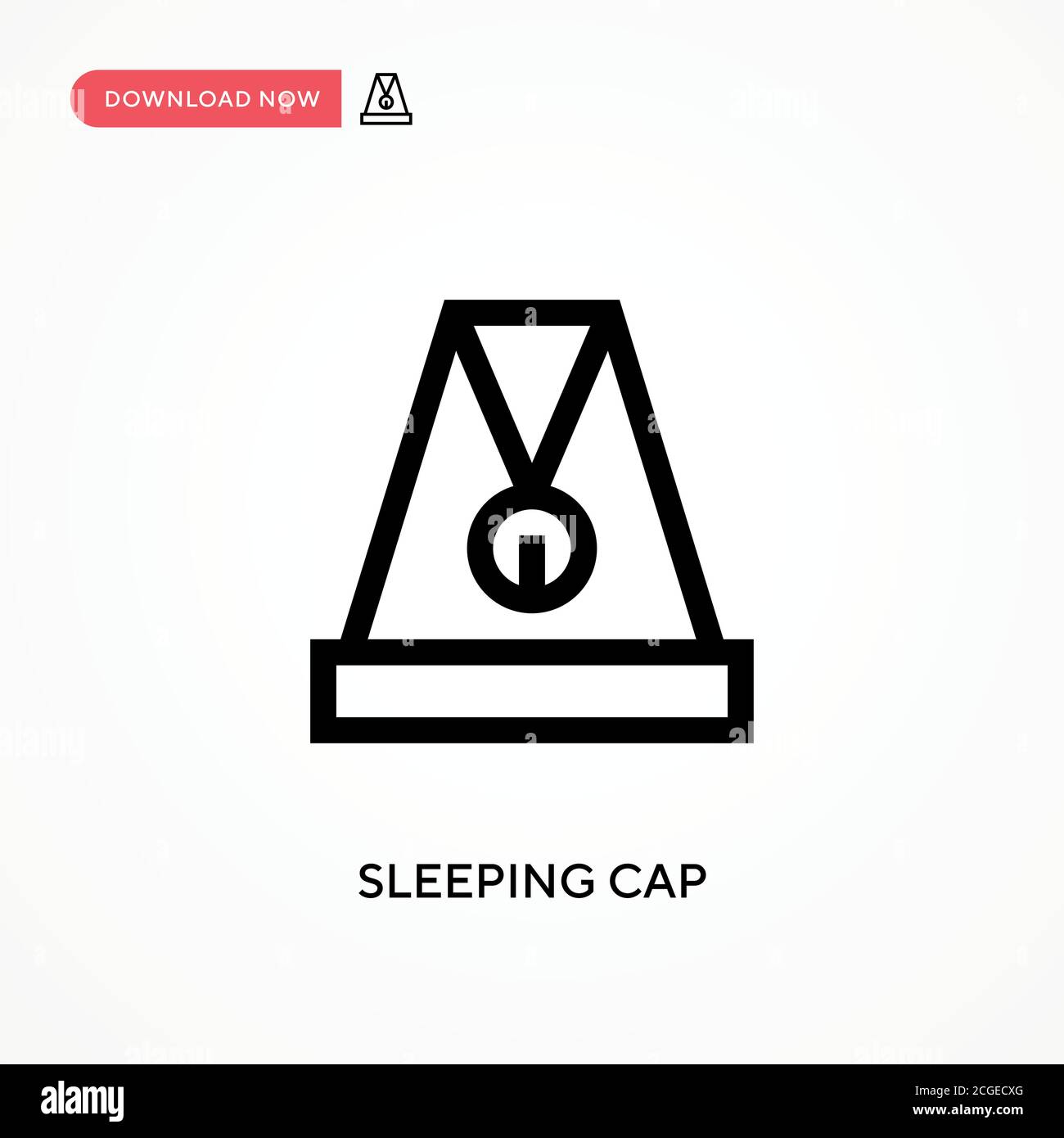 Cartoon sleeping night cap Cut Out Stock Images & Pictures - Alamy