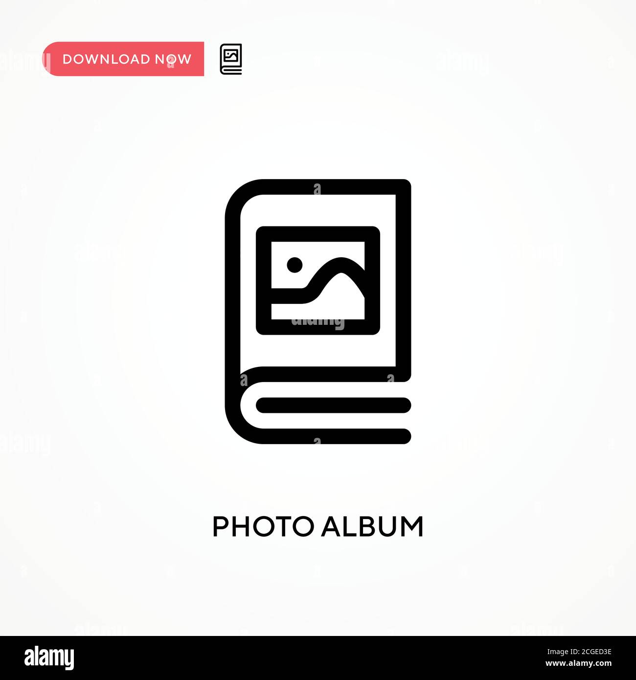Photo Album Icon Vector