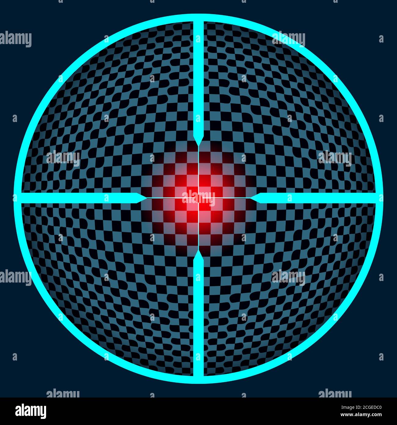 Tech aim sight hud Stock Vector Images - Alamy