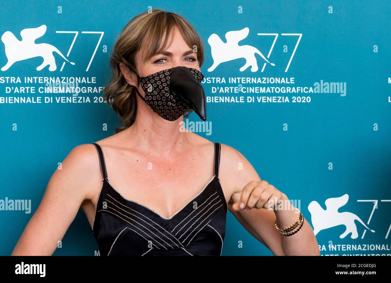 Venice, Italy. 10th Sep 2020. Radha Mitchell poses at the photocall of ...