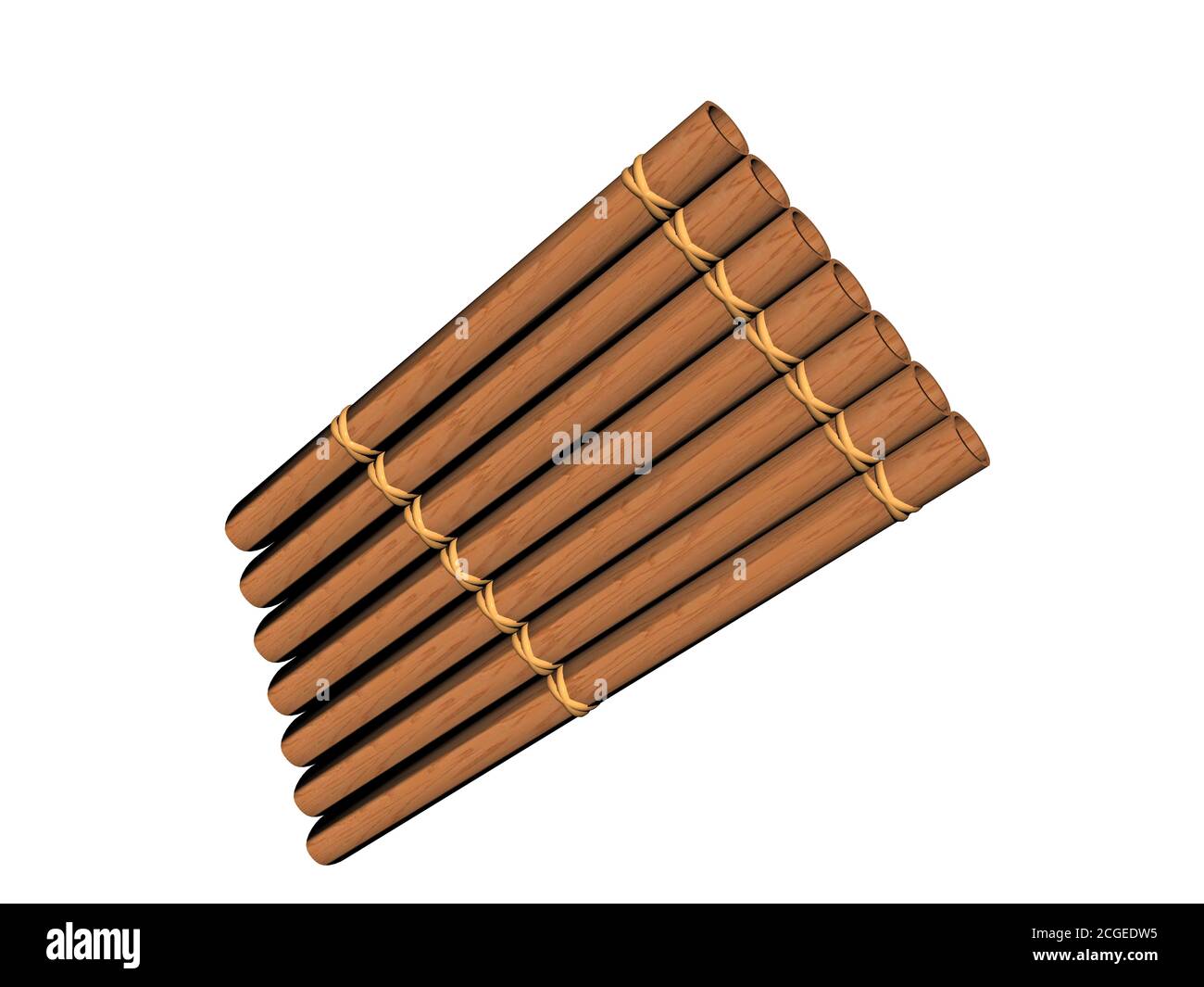 Wooden pipe for music Stock Photo - Alamy