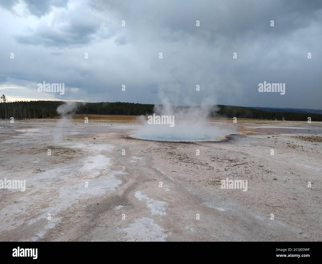 Fountain paint pot, Yellowstone National Park Stock Photo - Alamy