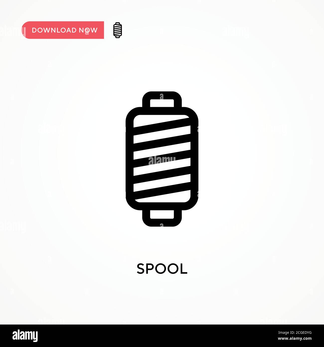 Spool Simple vector icon. Modern, simple flat vector illustration for ...