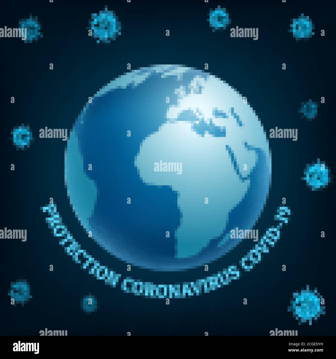 Earth virus Protection Stock Vector Image & Art - Alamy