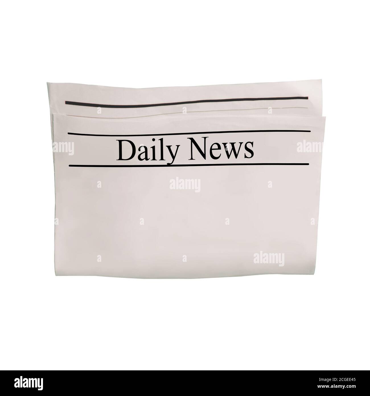 Mockup of Daily News newspaper blank with unreadable text and images ...