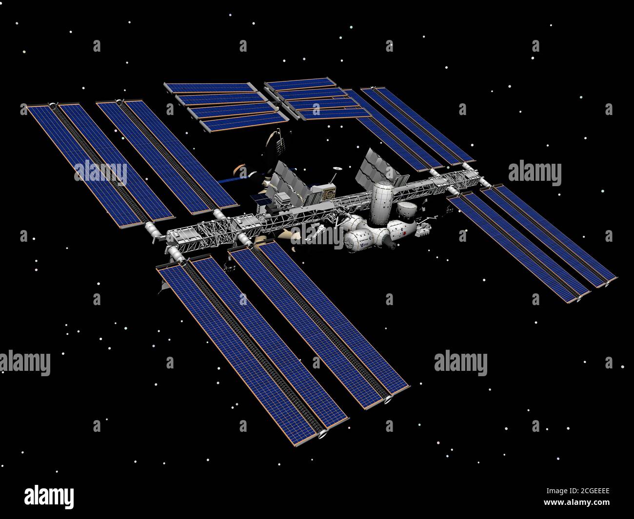 Space Station in space Stock Photo - Alamy