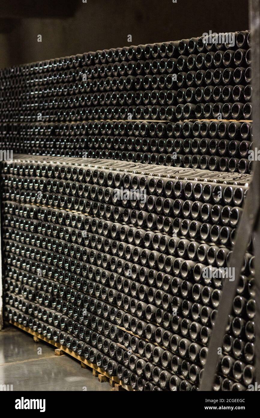 Wine cellars of Abrau Durso. Russia Krasnodar Territory. Champagne ...