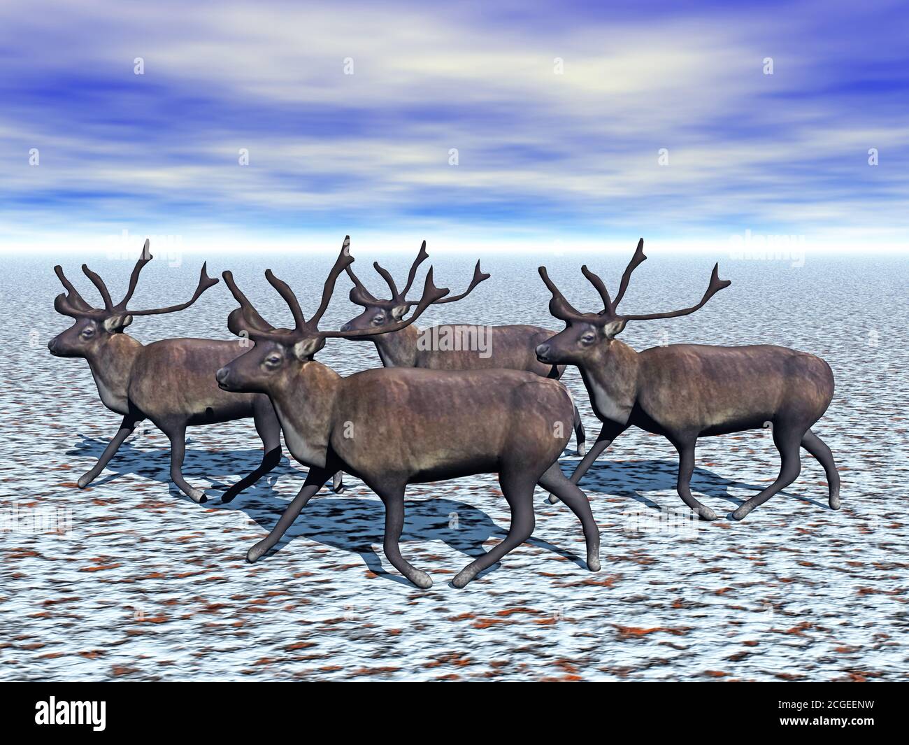 Eskimo and reindeer hi-res stock photography and images - Alamy