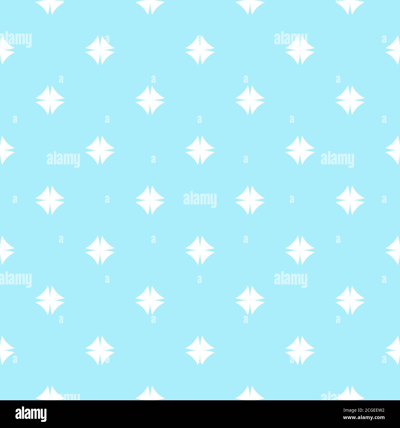 Abstract geometric blue and white seamless pattern. White texture on ...