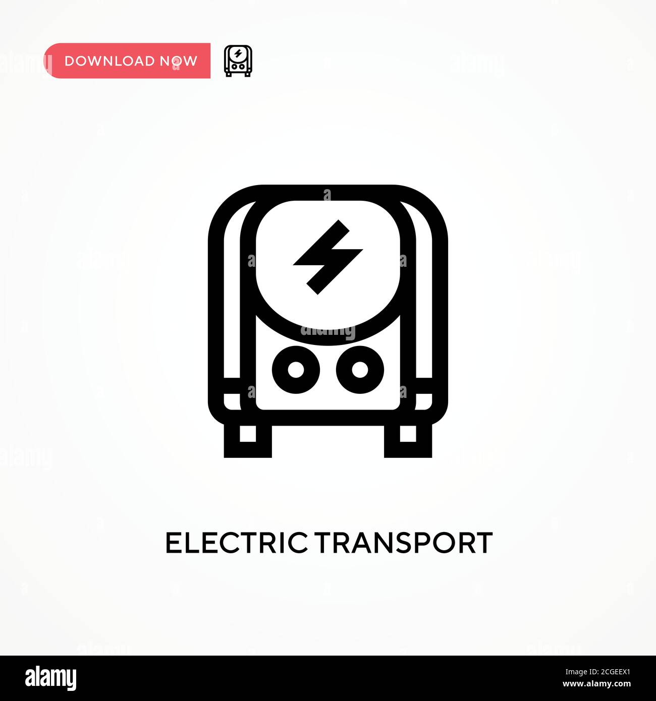 Electric transport Simple vector icon. Modern, simple flat vector ...