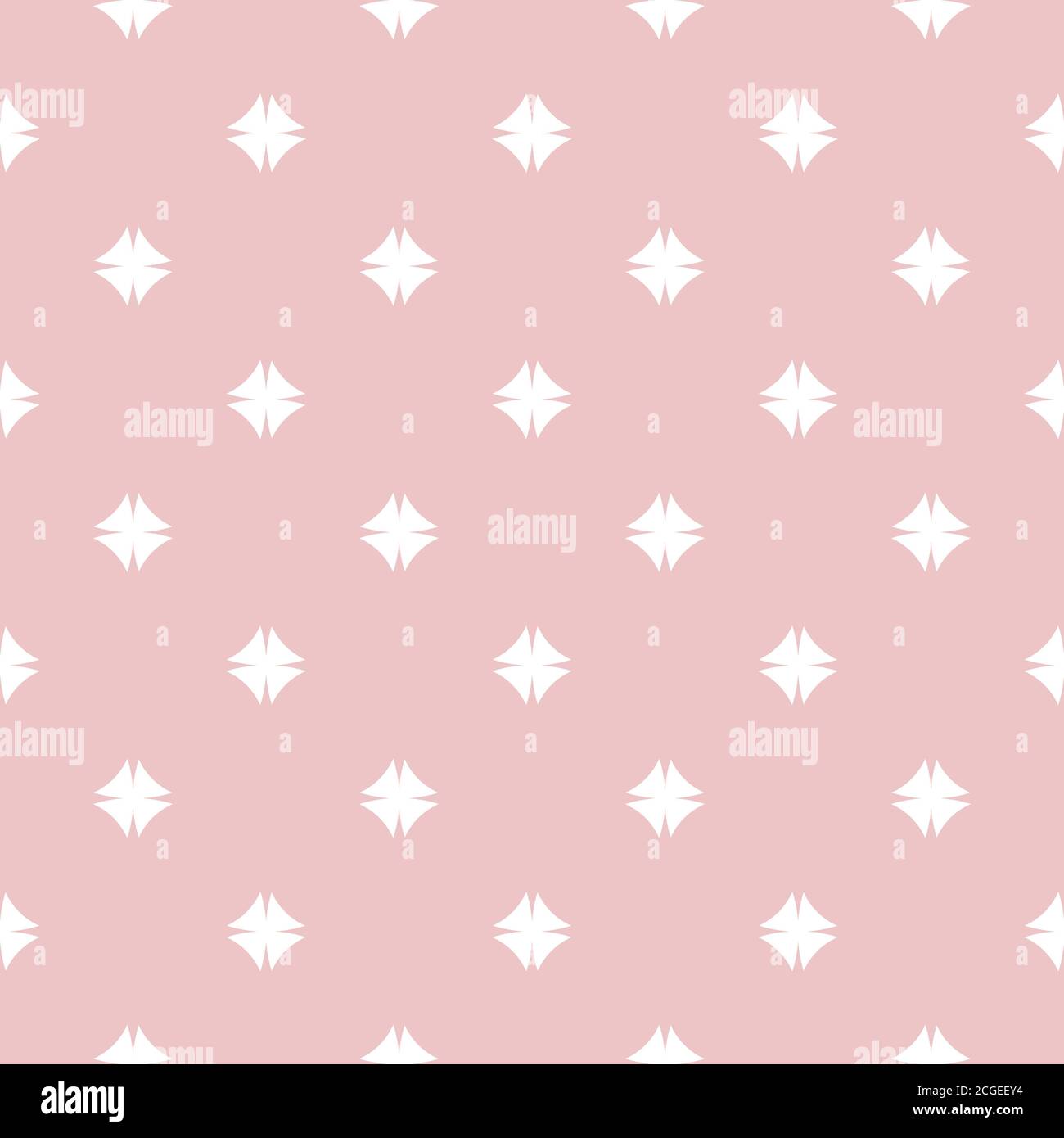 Abstract geometric pink and white seamless pattern. White texture on ...
