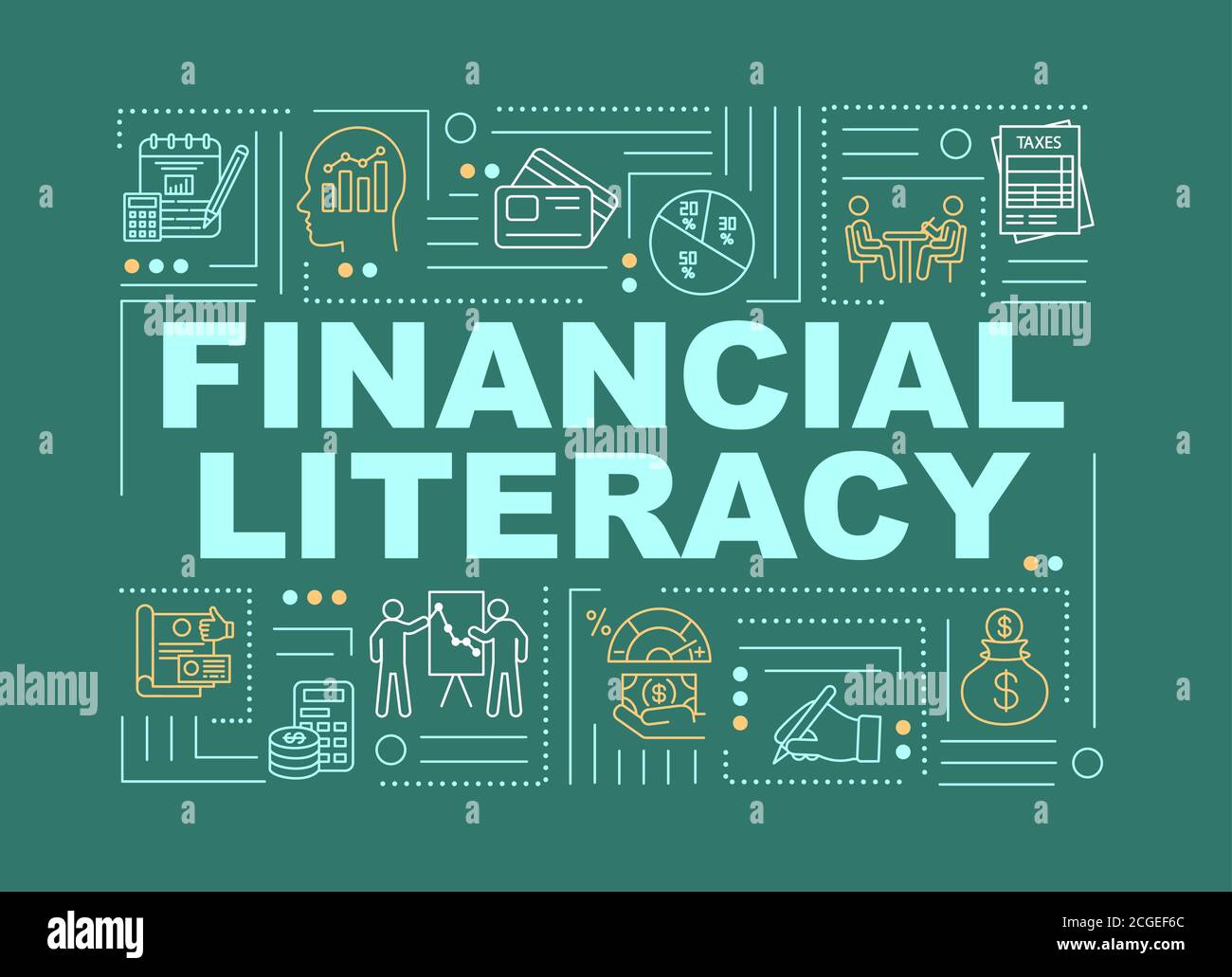 Financial literacy word concepts banner Stock Vector Image & Art - Alamy