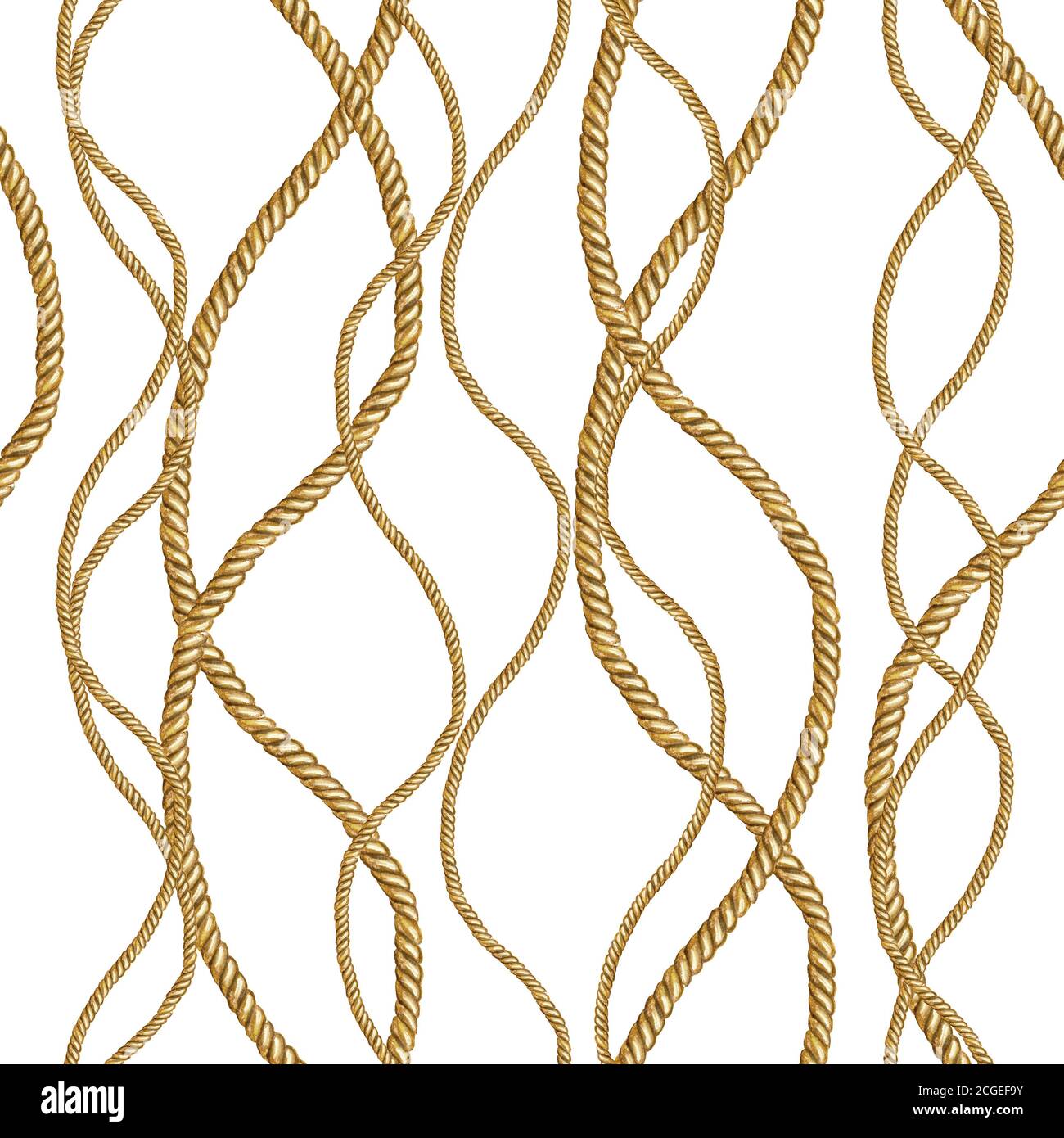 Seamless pattern sea nautical illustration. Watercolor hand drawn ...