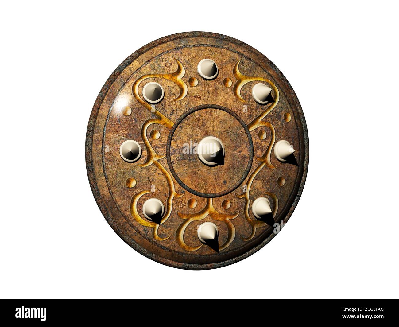 Old military shield Stock Photo - Alamy
