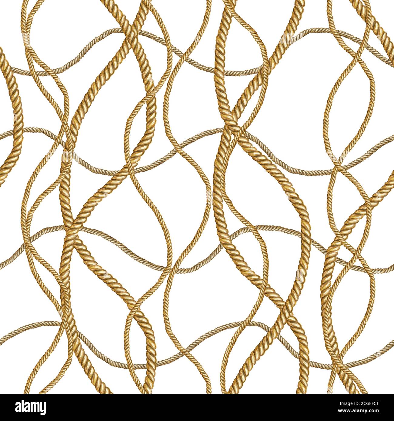 Seamless pattern sea nautical illustration. Watercolor hand drawn ...