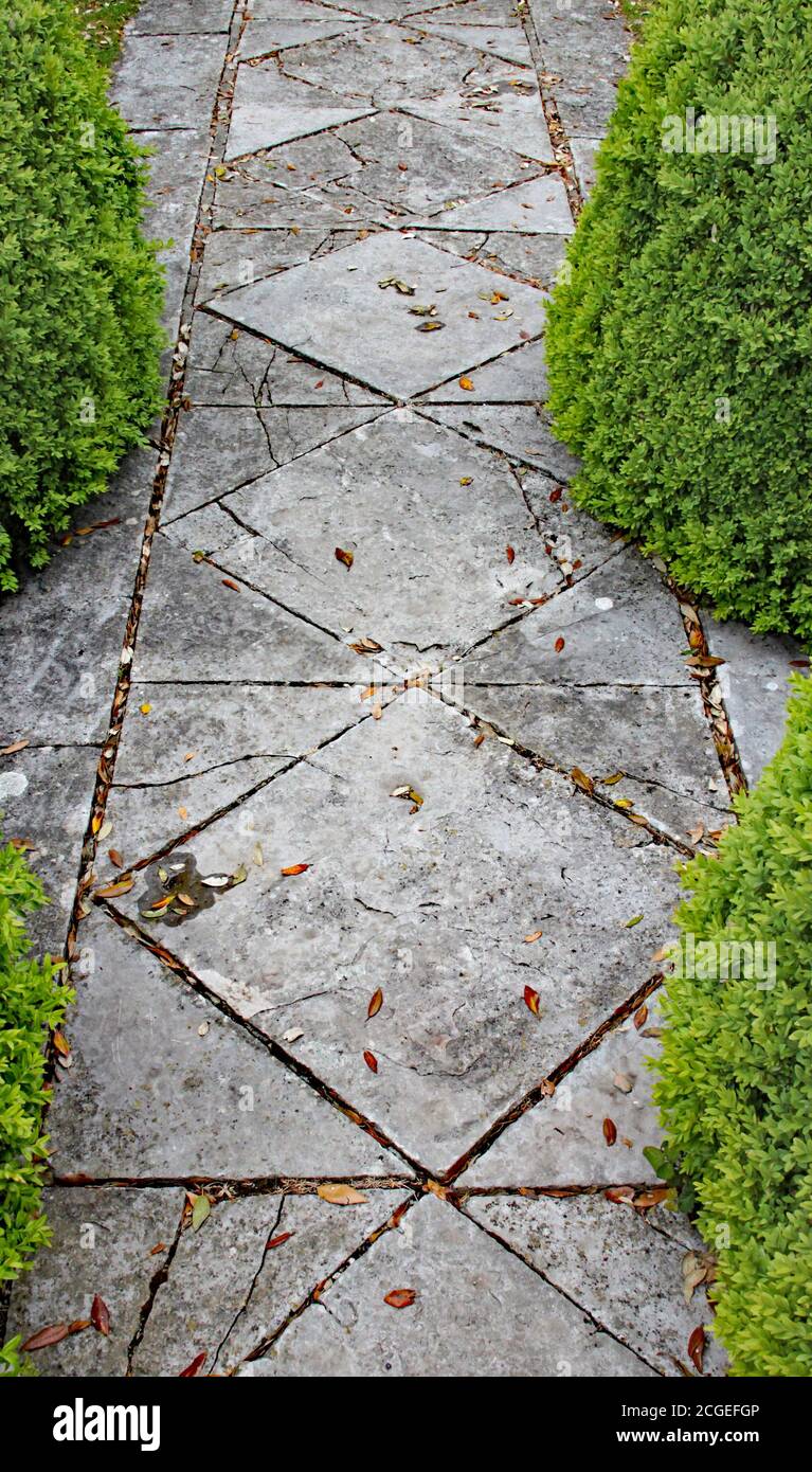 Concrete block walkway hi-res stock photography and images - Alamy