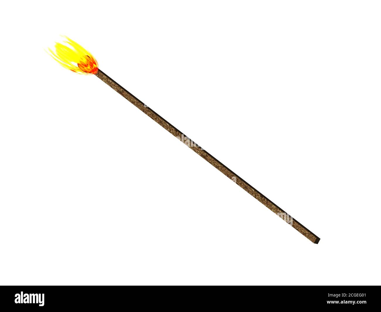 Match with Flame Stock Photo - Alamy