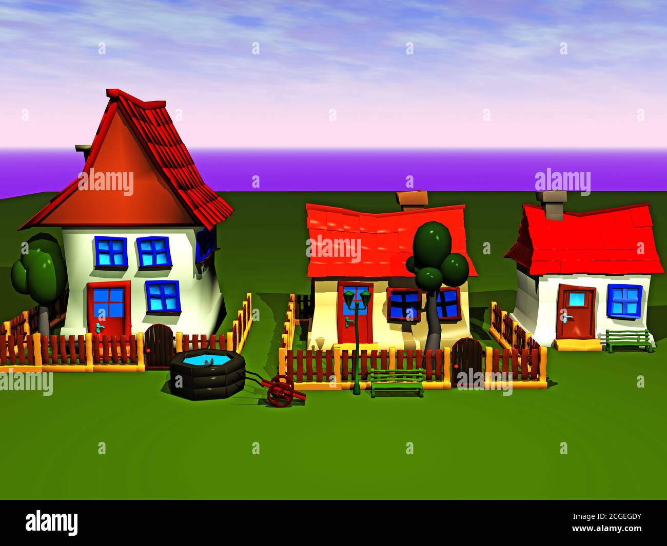 Cartoon Houses High Resolution Stock Photography and Images - Alamy