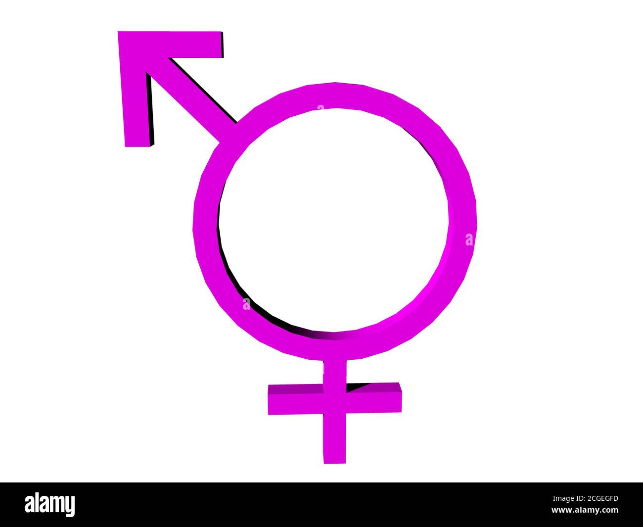 Pink Gender sign Stock Photo - Alamy