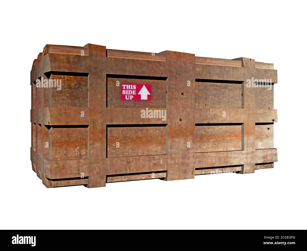 Old wooden crate Stock Photo - Alamy