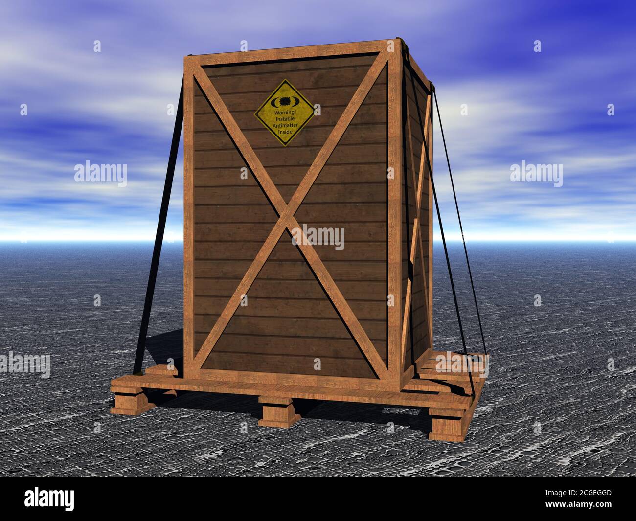 Wooden box for transportation Stock Photo - Alamy