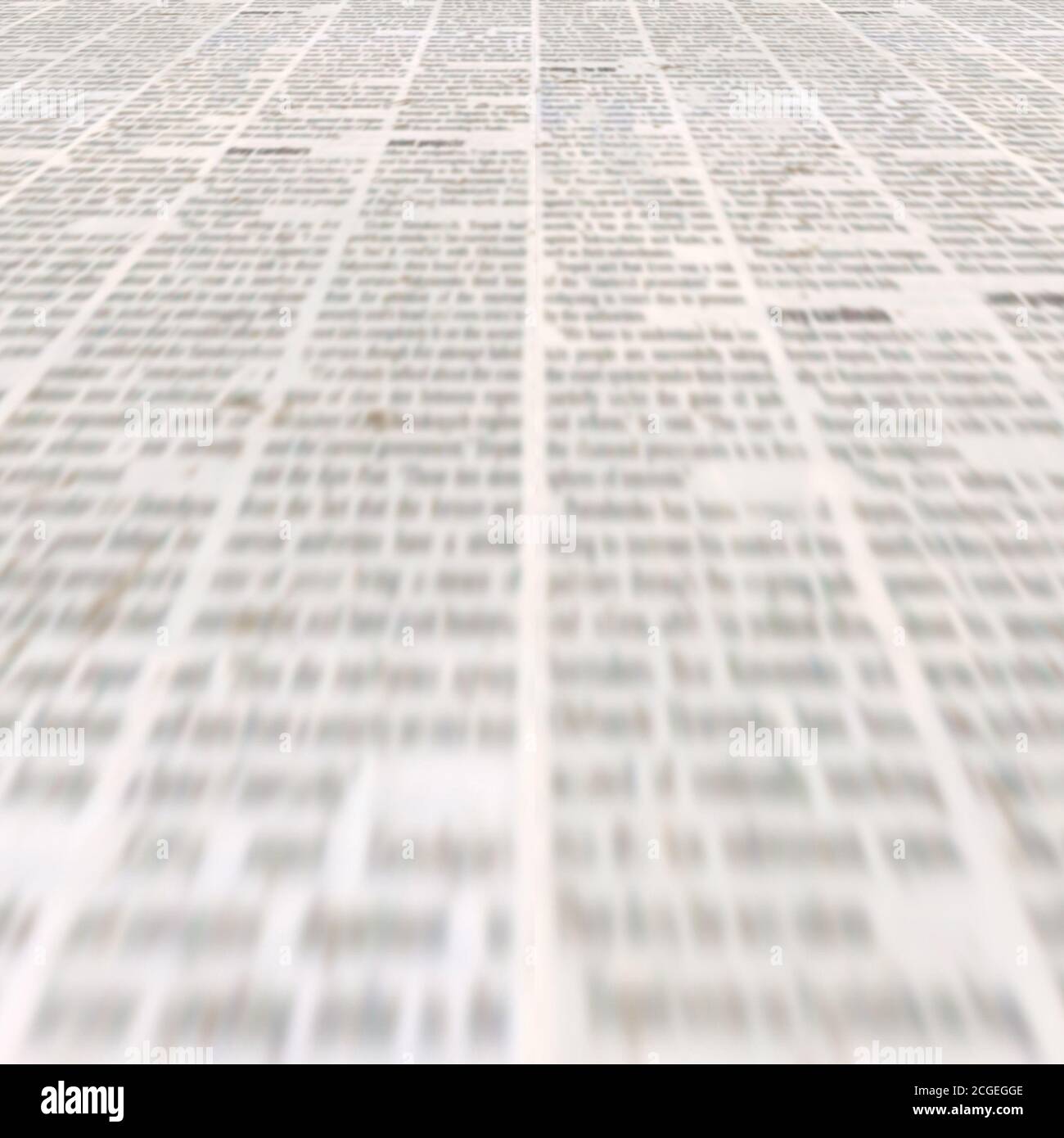 Newspaper with old unreadable text. Vintage blurred paper news texture ...