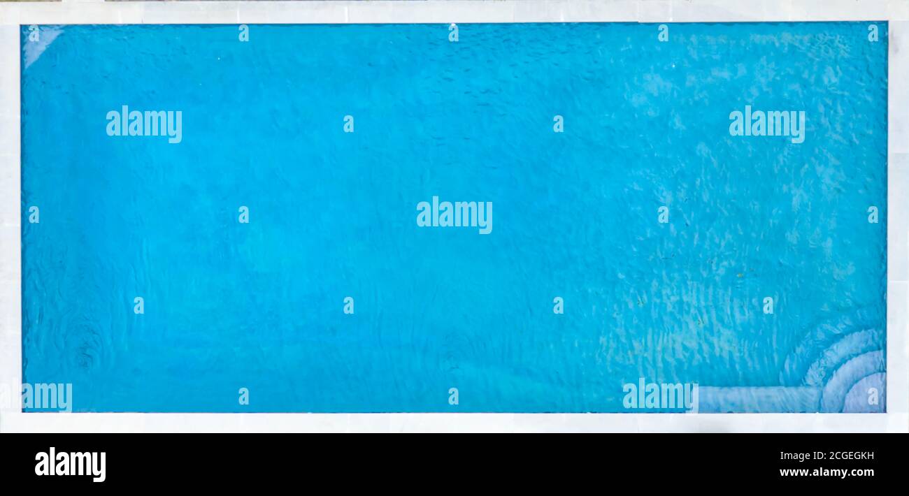 aerial view of a rectangular swimming pool Stock Photo - Alamy