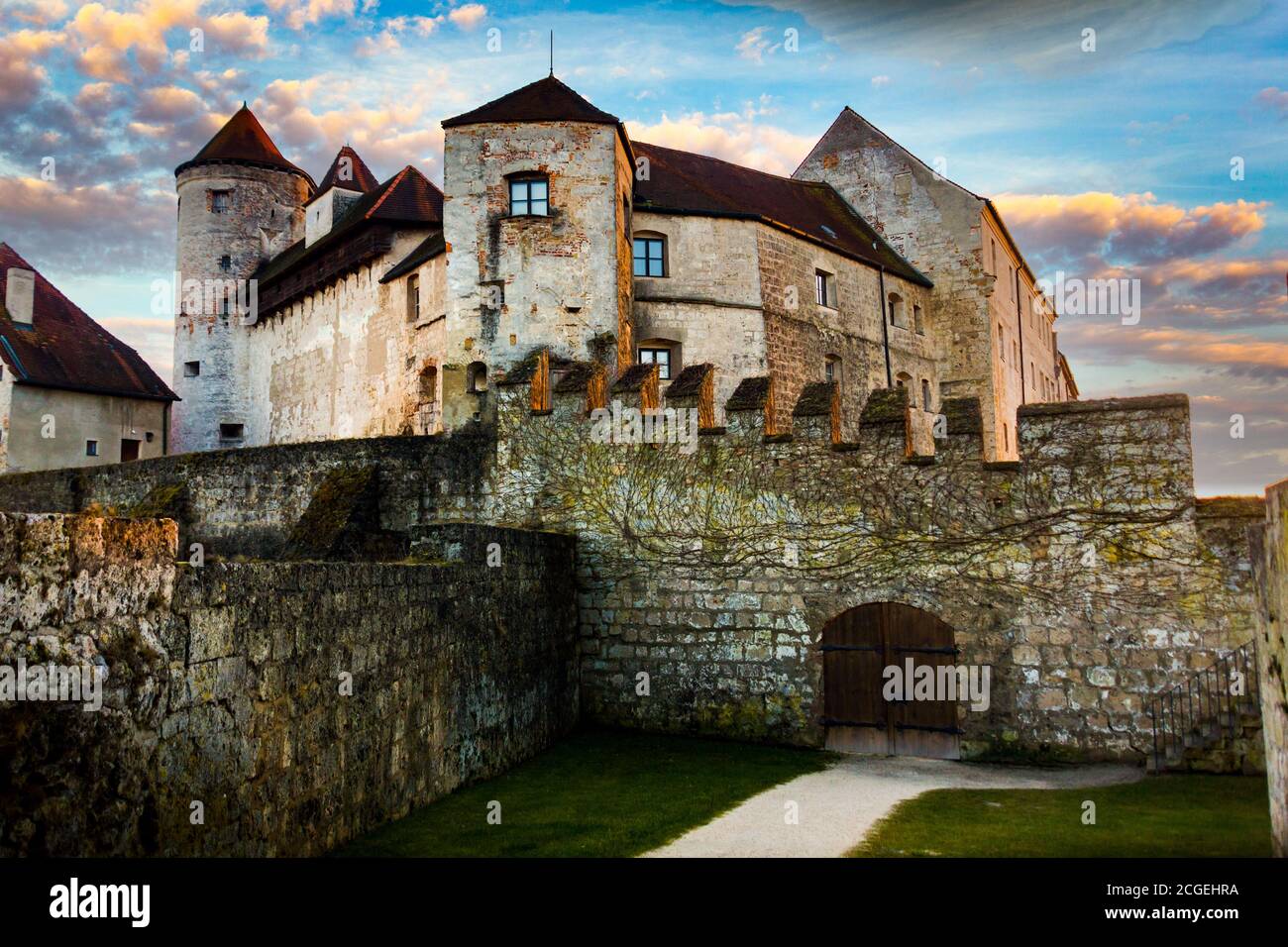Burghausen Castle. Castle in Bavaria, Altötting district Stock Photo ...