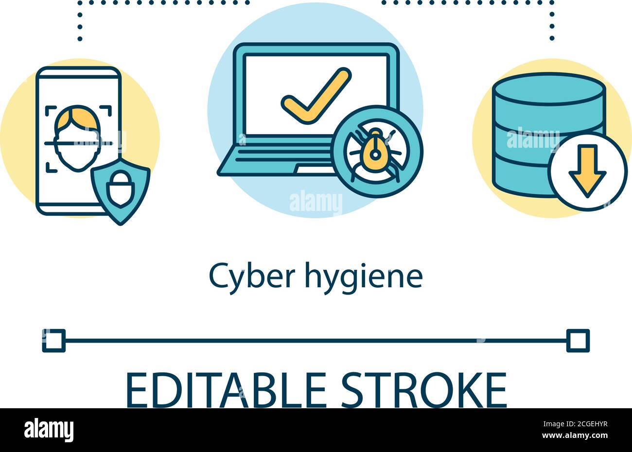Cybersecurity hygiene concept icon Stock Vector Image & Art - Alamy