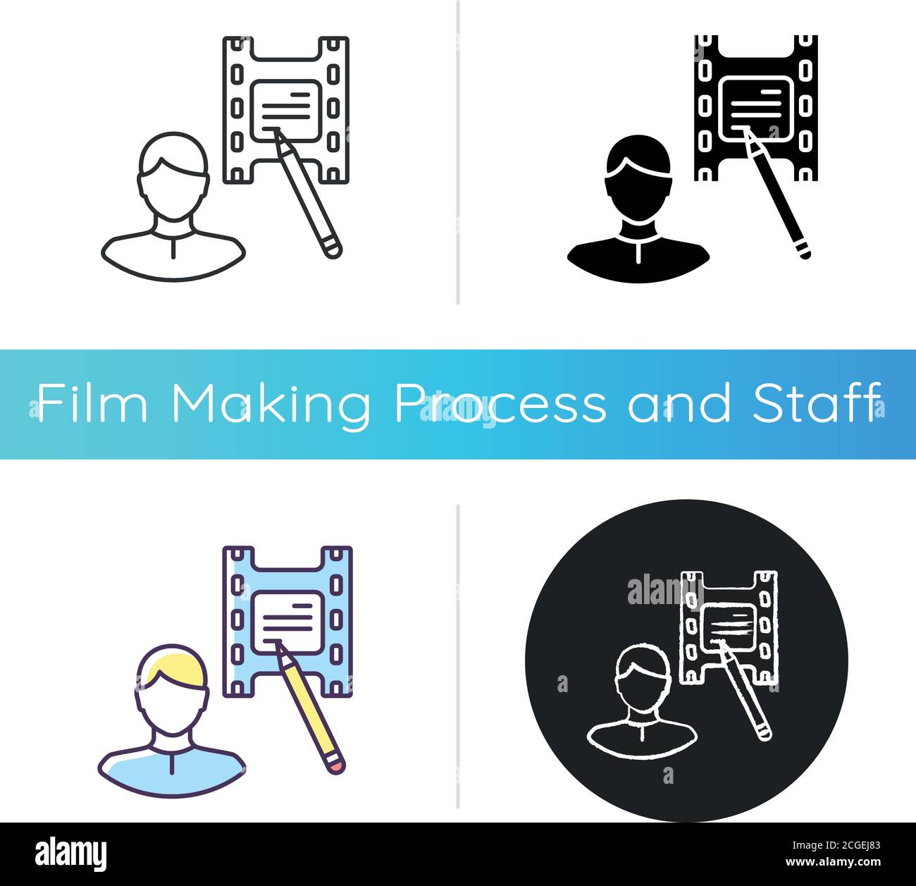 Pre film set Stock Vector Images - Alamy